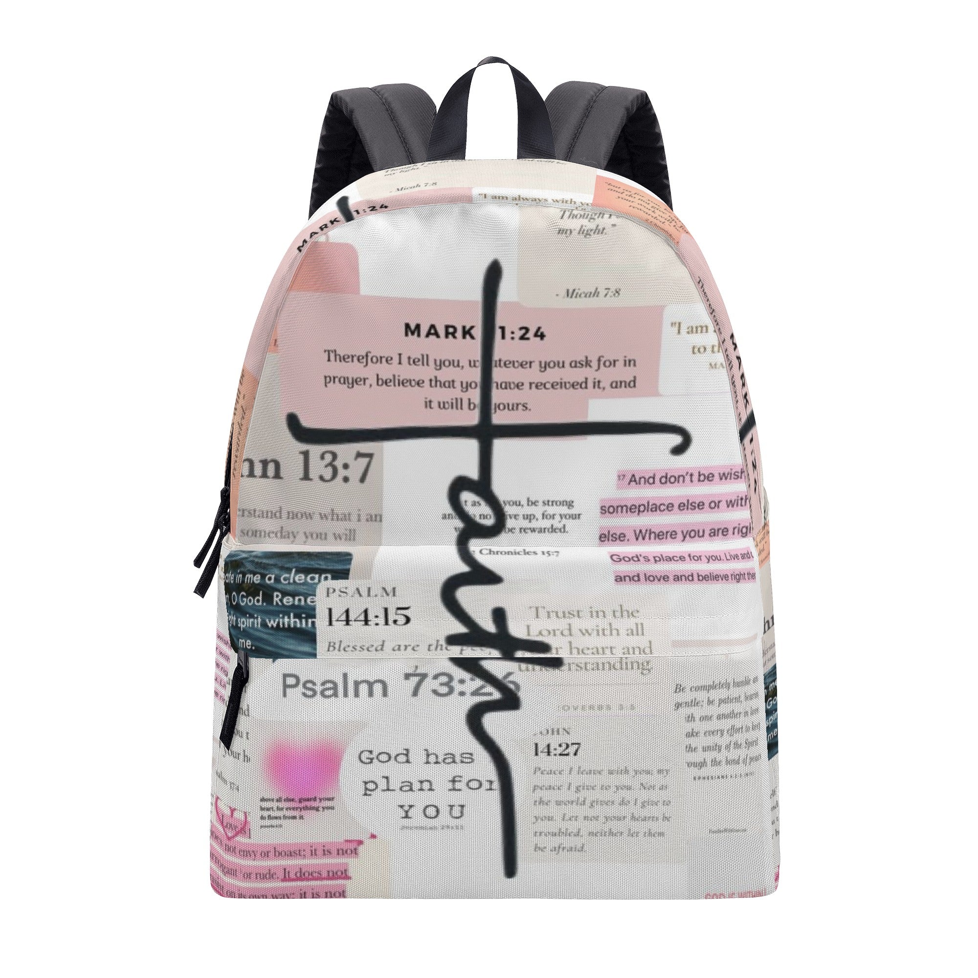 Faith Christian Backpack, Bible Verse Inspirational Bag, Trust in God